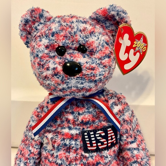 Ty | Toys | Ty America Usa Beanie Babies Pair | Poshmark